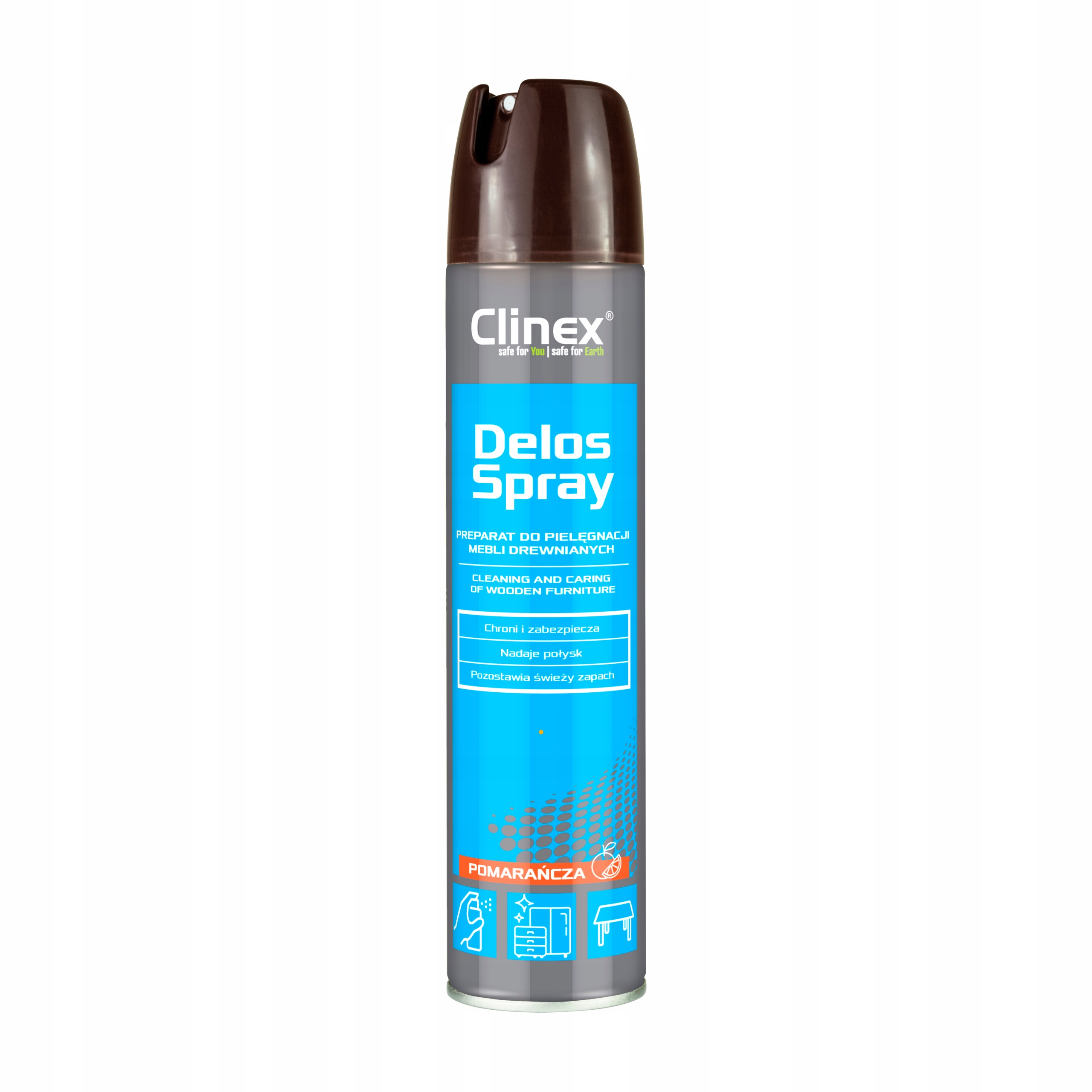 CLINEX DELOS DO CZYSZCZENIA MEBLI SPRAY ZAPACHOWY 12870249479 - Allegro.pl