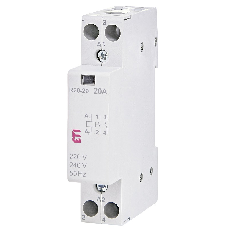 Stycznik modułowy 20A R 20-20 230V (2NO) 002461210 ETI (3838895141037 ...