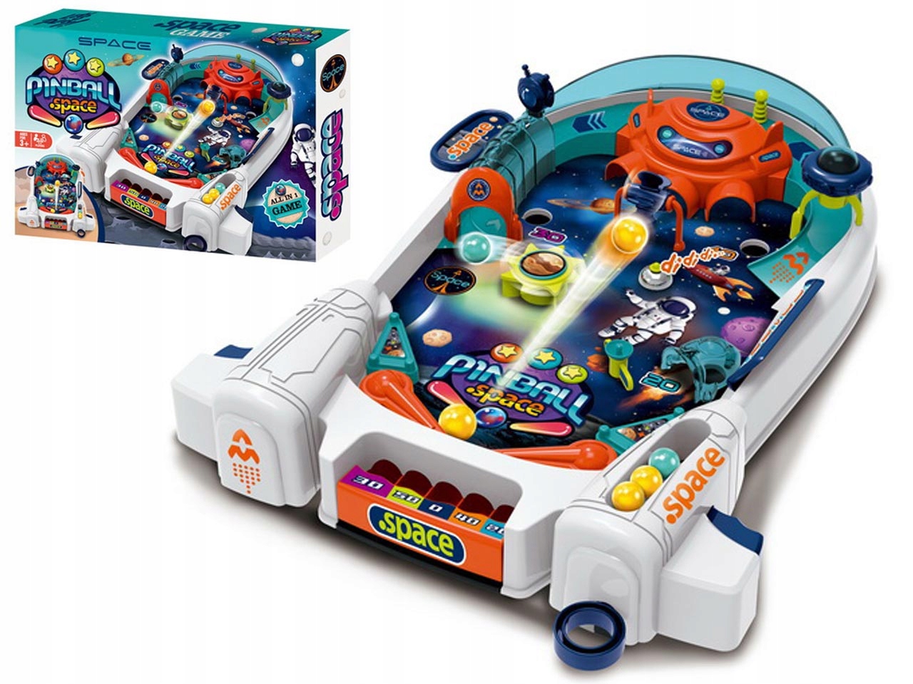 FLIPPER Space Pinball elektronický hrací stůl - Allegro