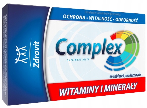 ZDROVIT Complex Witaminy i Minerały ODPORNOŚĆ 56 tab. (5906204012410 ...