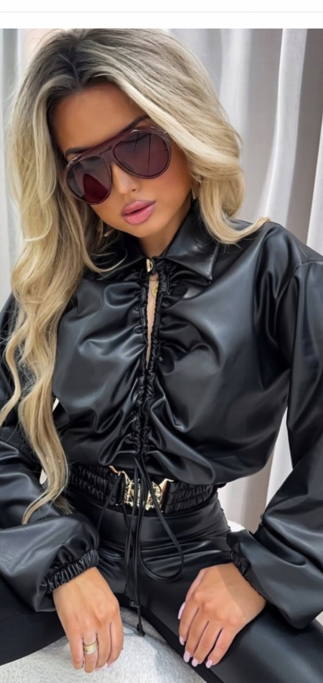 LA MONNE ELEGÁNS FEKETE INGT M-es, • Ár, Vélemények - Allegro