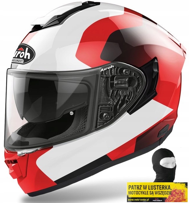 KASK AIROH ST501 DOCK RED GLOSS L • Cena, Opinie - Allegro