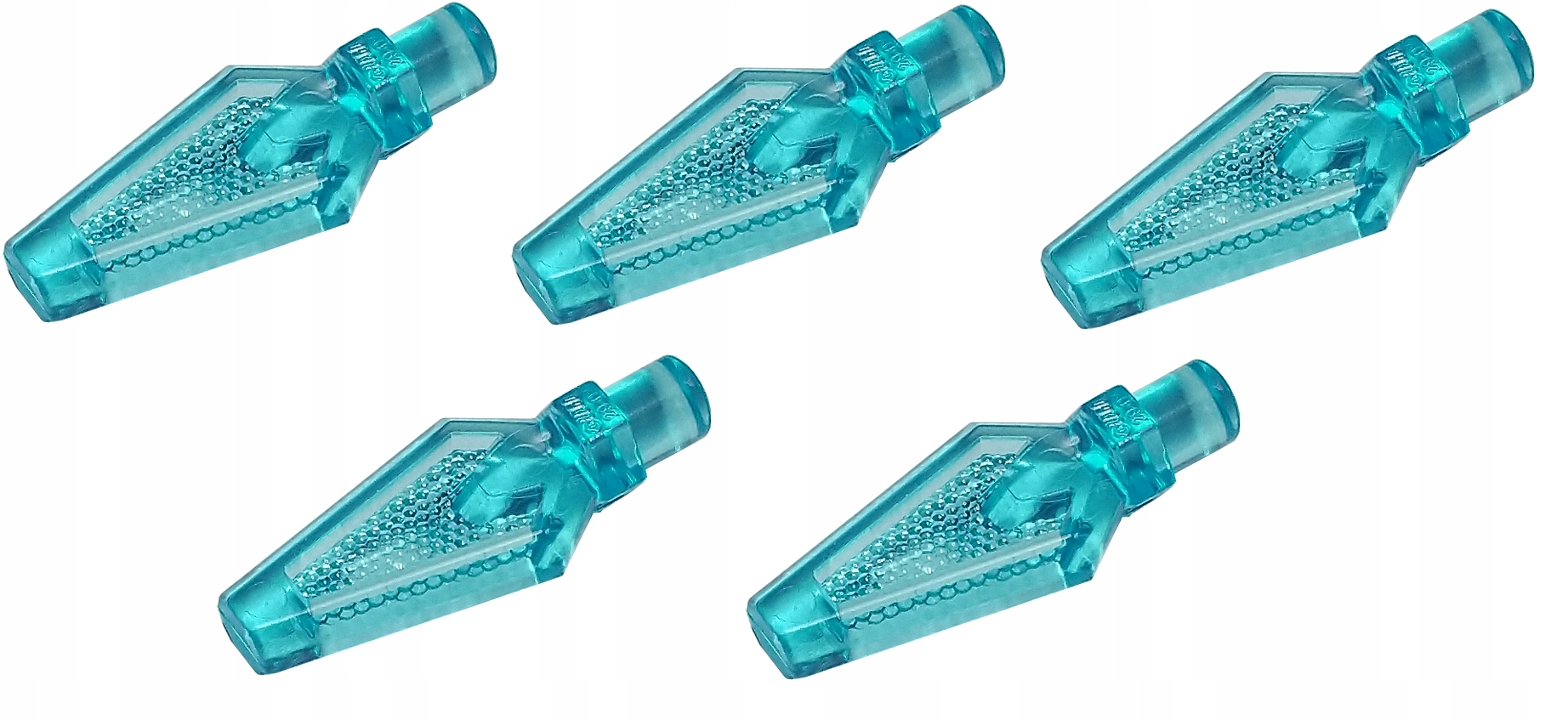 LEGO Broń Grot Ostrze Włóczni Trans Light Blue 5 sztuk 6434368 27257 ...