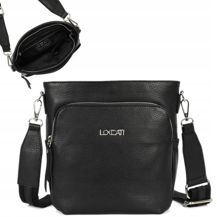 Damskie torebki listonoszki czarne modne skórzane • Cena, Opinie ...