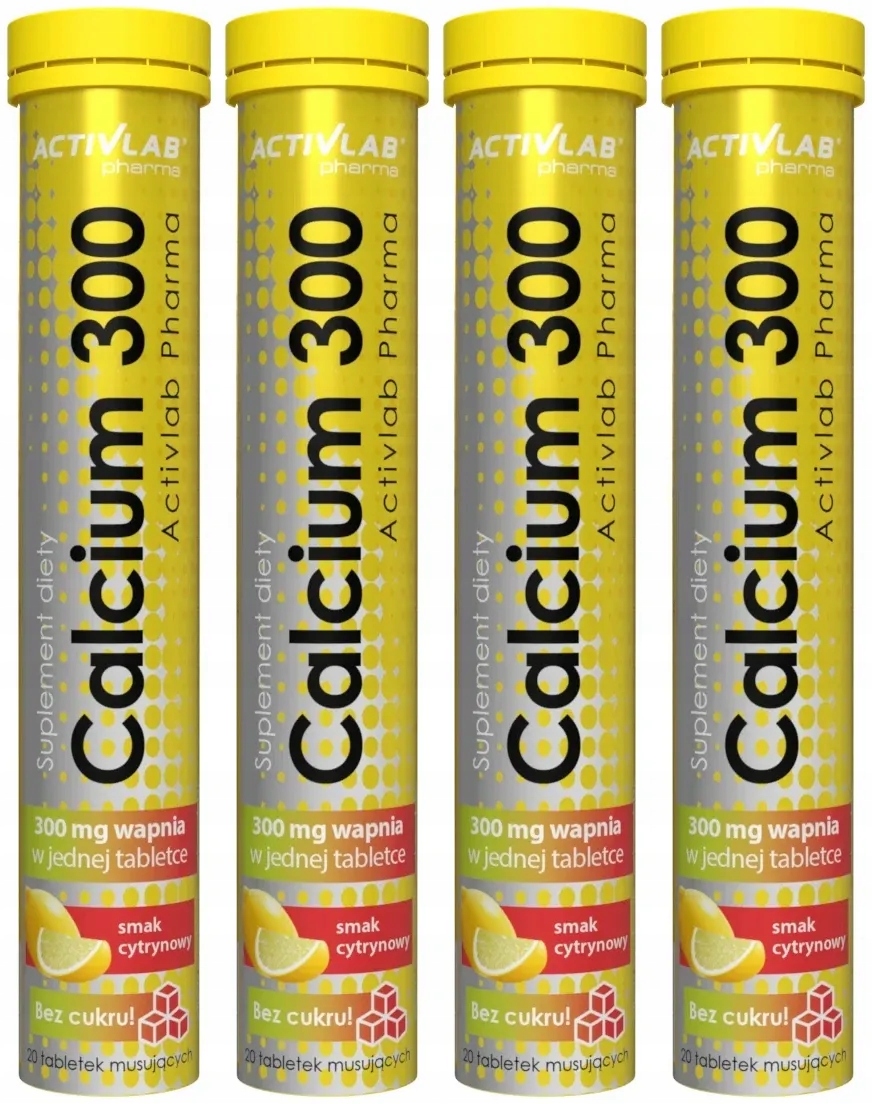 Calcium 300 Bez Cukru Activlab 20 Tabletek Musujących (5903260906127) • Cena, Opinie • Preparaty ...
