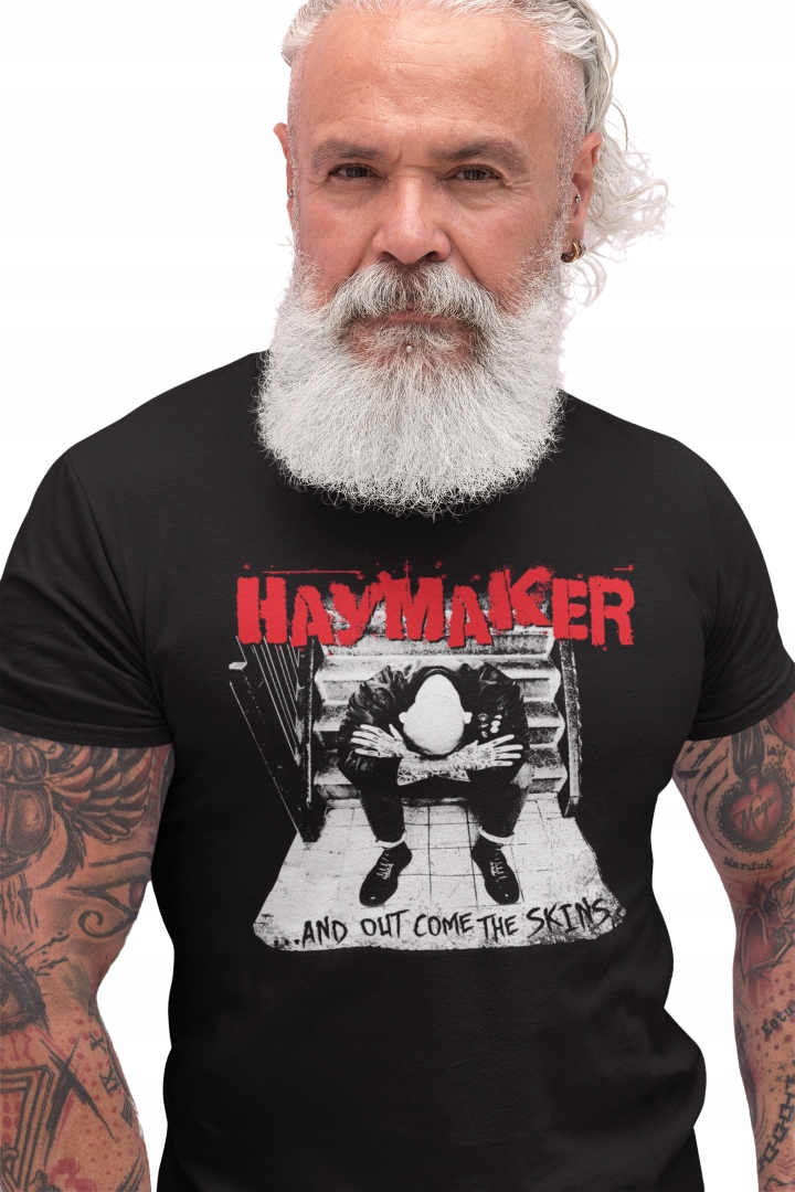 HAYMAKER T-Shirt Męski SKINHEAD PUNK ROCK Koszulka z nadrukiem Męska L ...
