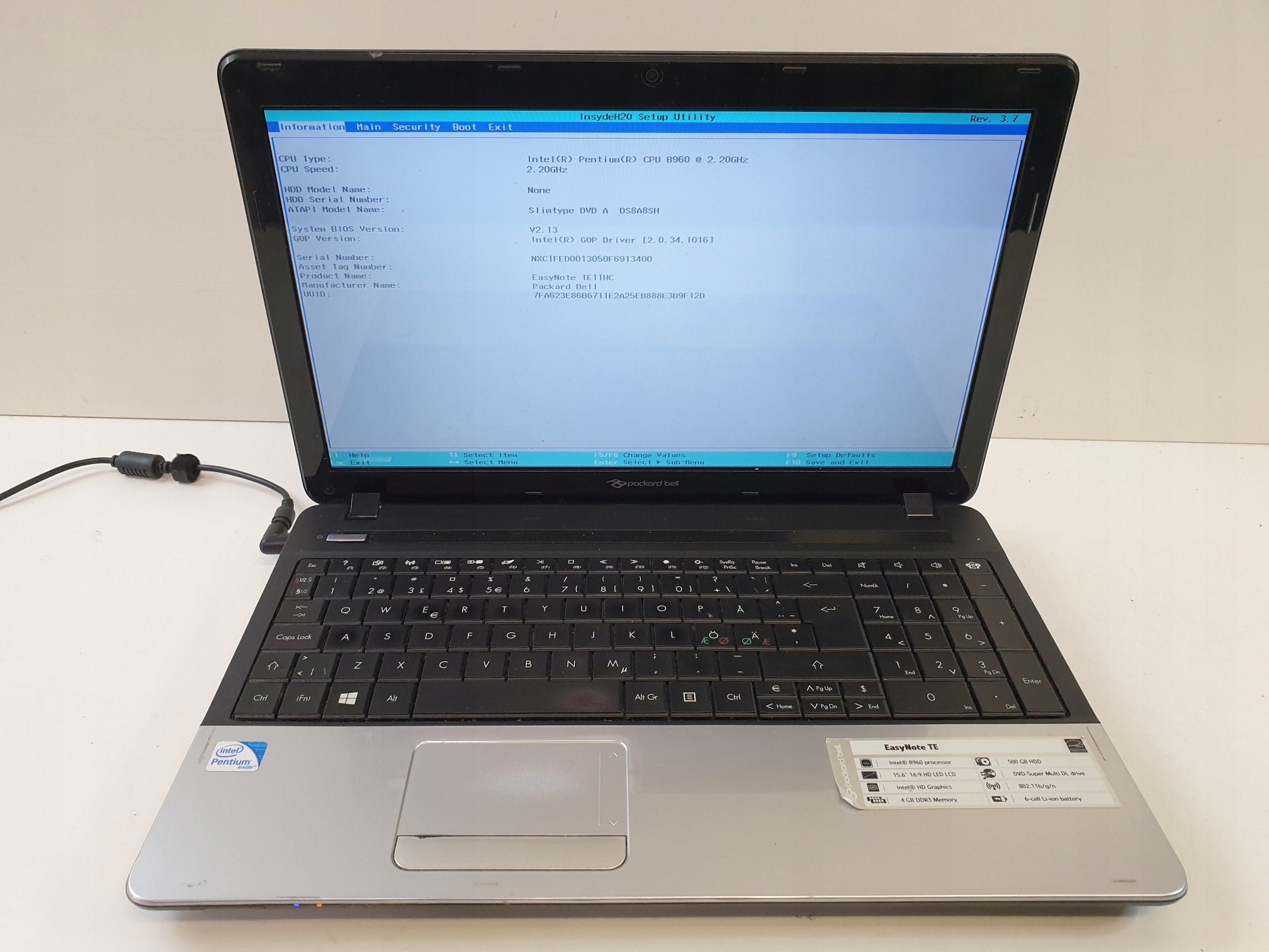 Packard Bell Easynote TE (2184526) - Sklep, Opinie, Cena w Allegro.pl