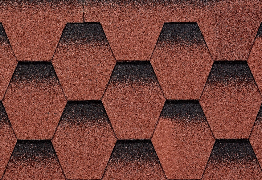 GONT BITUMICZNY MODYFIKOWANY SIM HEXAGONAL czerwon (Sim hexagonal ...