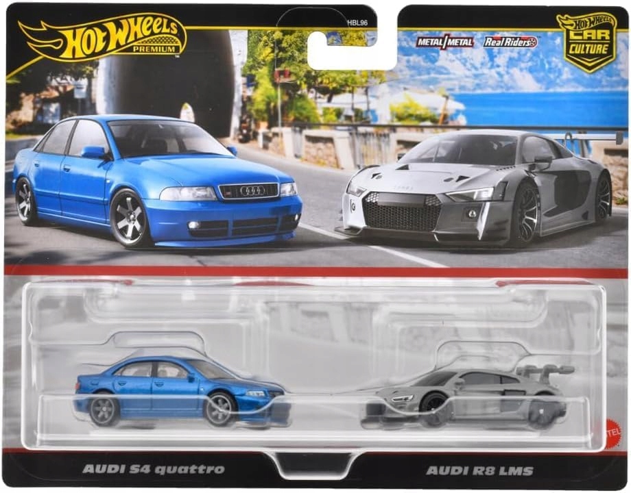 HOT WHEELS PREMIUM CULTURE CAR 2-pack Audi S4 Quattro/Audi R8 LMS ...