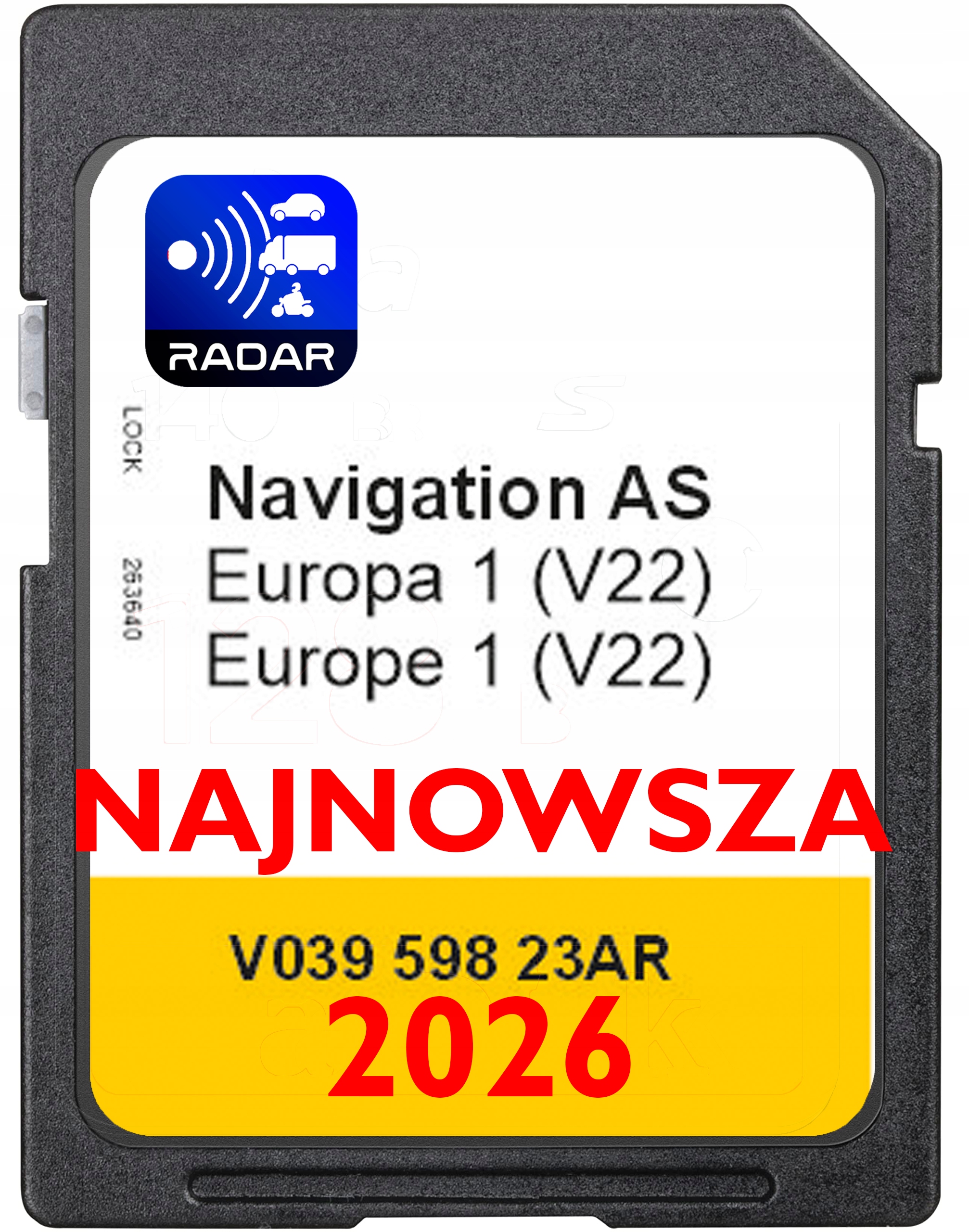 MAPA SD GPS DISCOVERY MEDIA MIB2 V22 2026 CADDY TIGUAN PASSAT POLO ...