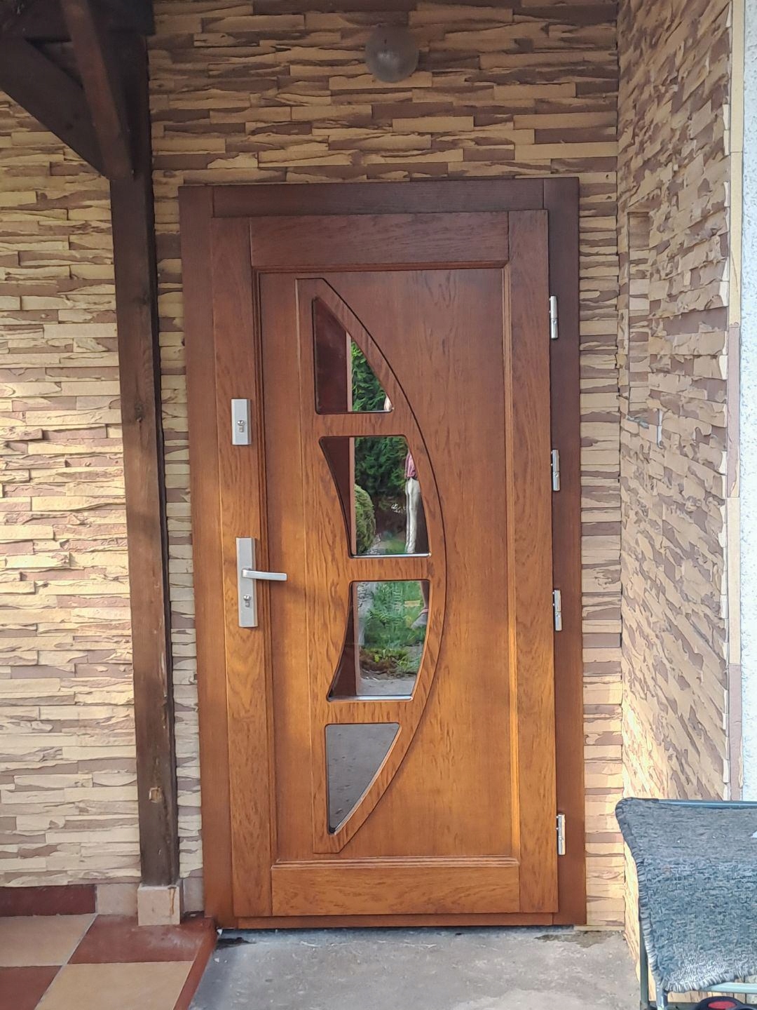 DRZWI ZEWNĘTRZNE DREWNIANE Dz80 • Cena, Opinie • Drzwi zewnętrzne 17808332300 • Allegro