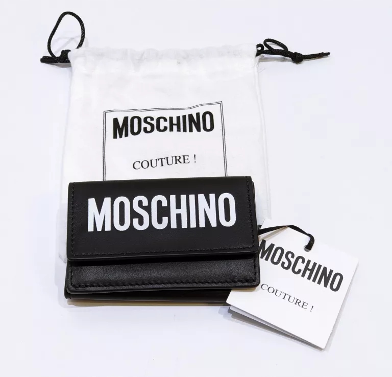 PORTFEL MOSCHINO COUTURE A8105 8001-4555 CZARNY (667111877084) • Cena ...