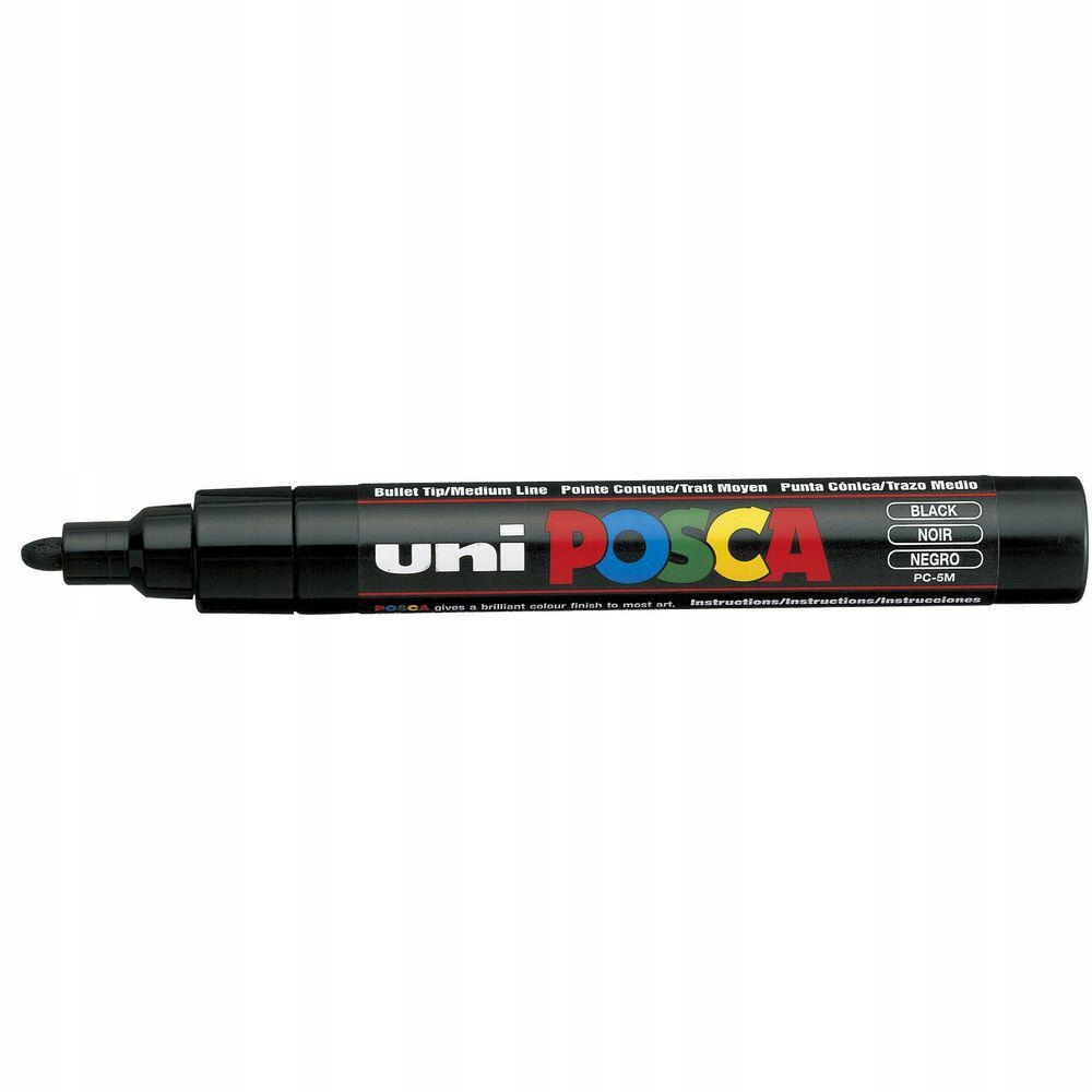Marker pigmentowy Posca czarny. PC-5M UNI (15/16117) • Cena, Opinie ...