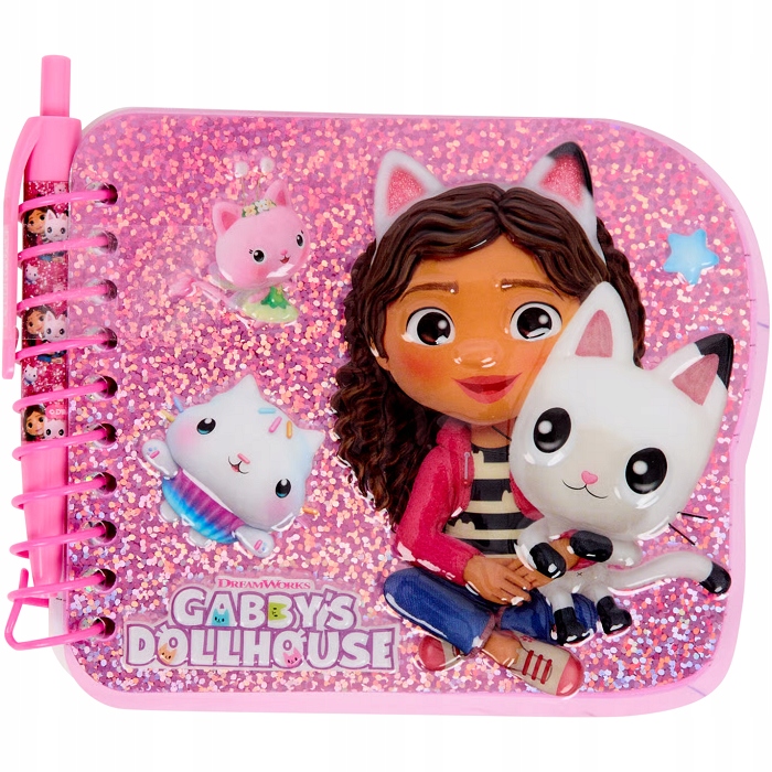 KOCI DOMEK GABI. MINI NOTATNIK KOŁONOTATNIK W LINIE 100 KARTEK Z DŁUGOPISEM 17551137769 - Sklepy ...