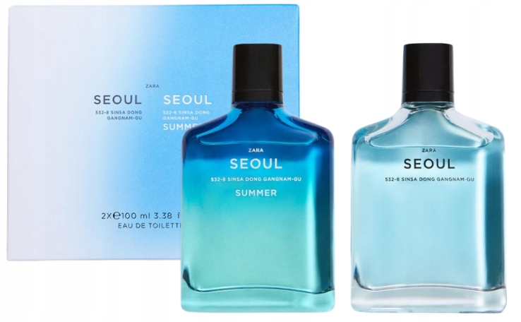 ZARA SEOUL & SEOUL SUMMER 2 x 100 ml ZESTAW BOX 13836633976 - Allegro.pl