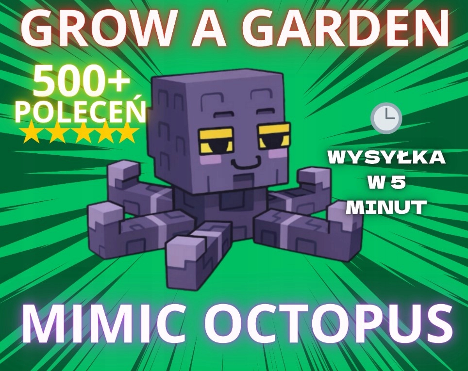 Mimic Octopus | Pet | Grow A Garden | GaG | Roblox - ORYGINALNY - Stan ...