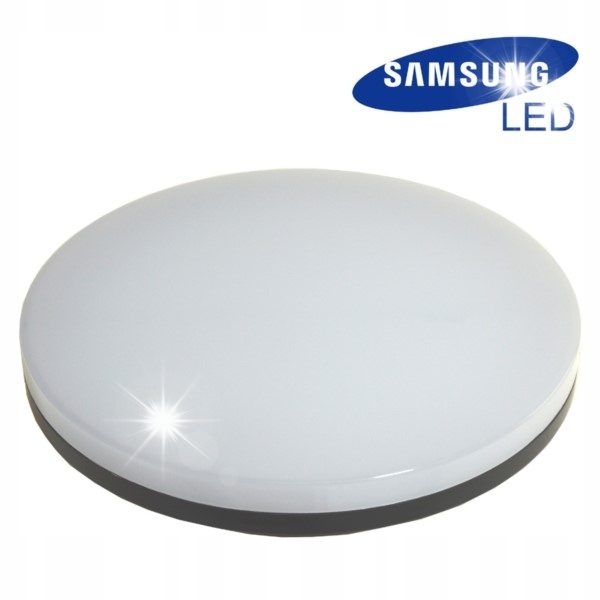 Plafon led Jarin 24W 4000K czarny IP65 Samsung (5907920153661) • Cena ...