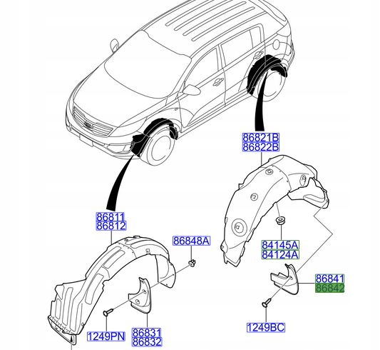 Chlapacze Kia Sportage 4 - Niska cena na Allegro