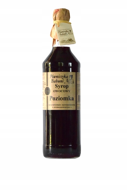 Syrop poziomka 1L Piwniczka Babuni • Cena, Opinie - Allegro