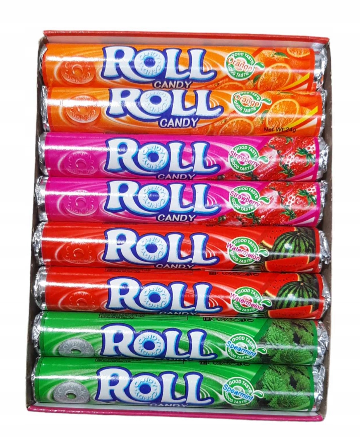 DROPS MINI ROLL CANDY PUDROWE MIX 24 szt (6950025022119) • Cena, Opinie ...