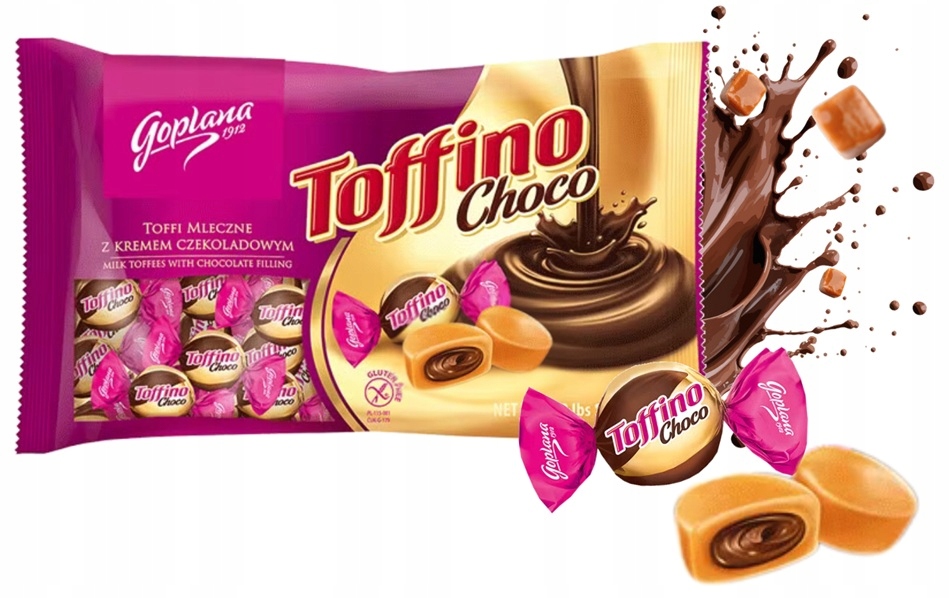 Goplana Toffino Choco Toffi mleczne z kremem czekoladowym 1 kg ...