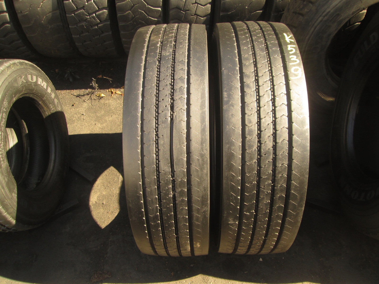 275/70R22.5 BRIDGESTONE R297 PRZEDNIA OŚ PARA CIĘŻAROWE za 1150 zł z ...