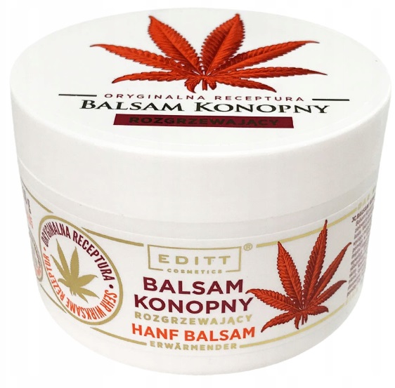 EDITT BALSAM KONOPNY ROZGRZEWAJĄCY 230G (5904215407065) • Cena, Opinie • Produkty konopne ...