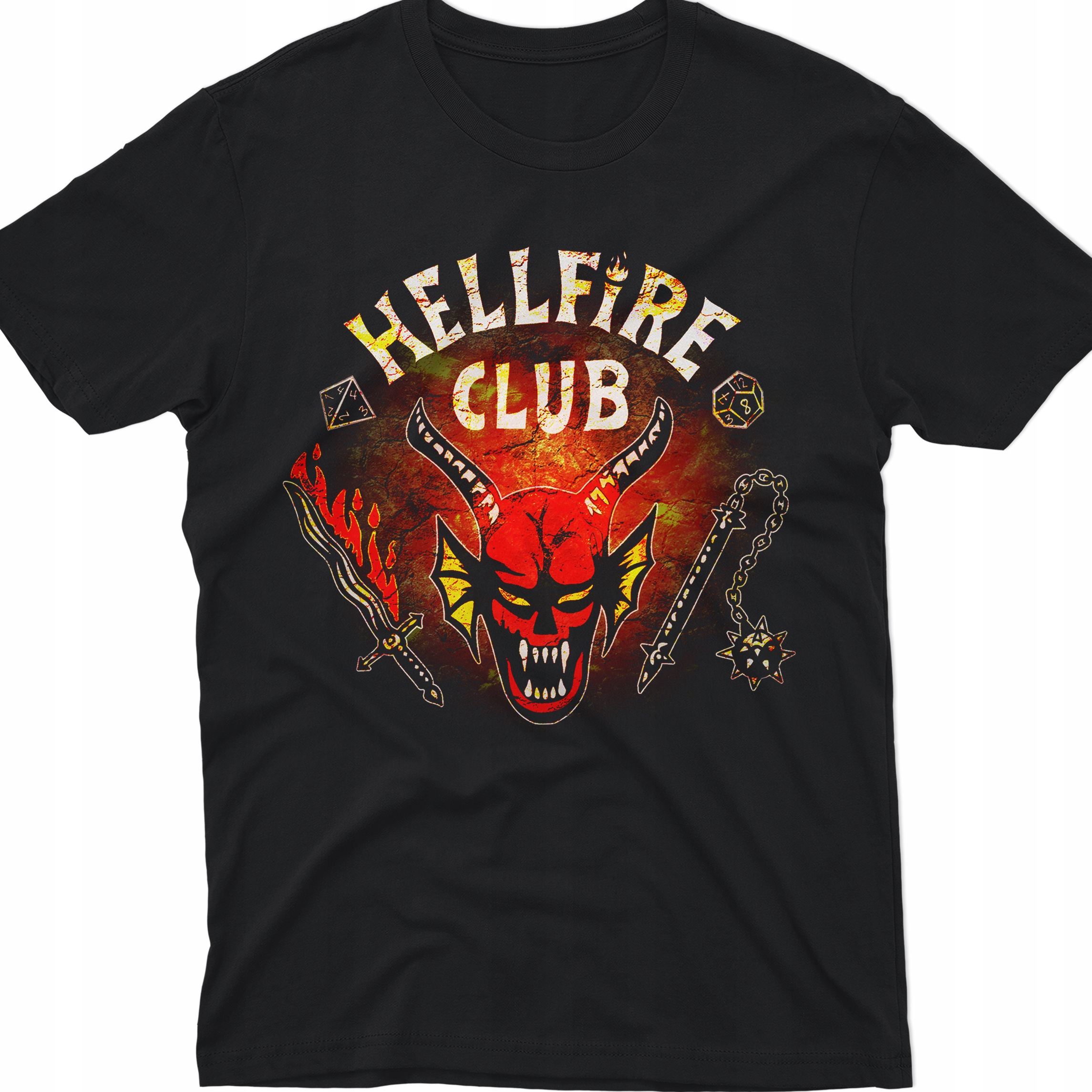 T-SHIRT KOSZULKA STRANGER THINGS HELLFIRE CLUB DEMOGORGON UPSIDE DOWN ...