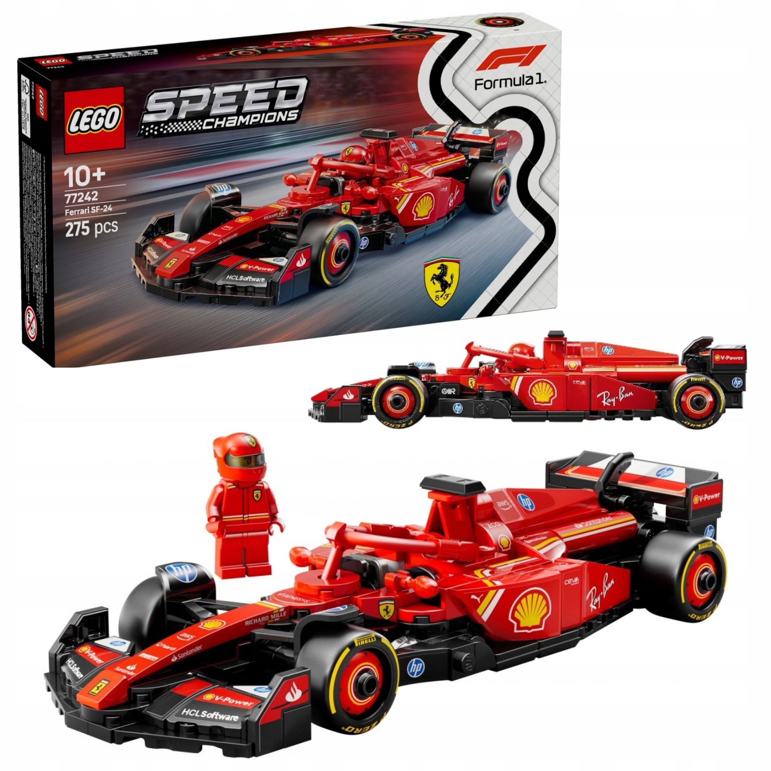 LEGO Speed Champions 77242 Ferrari SF-24 F1 – Klocki Zestaw Formuła 1 ...