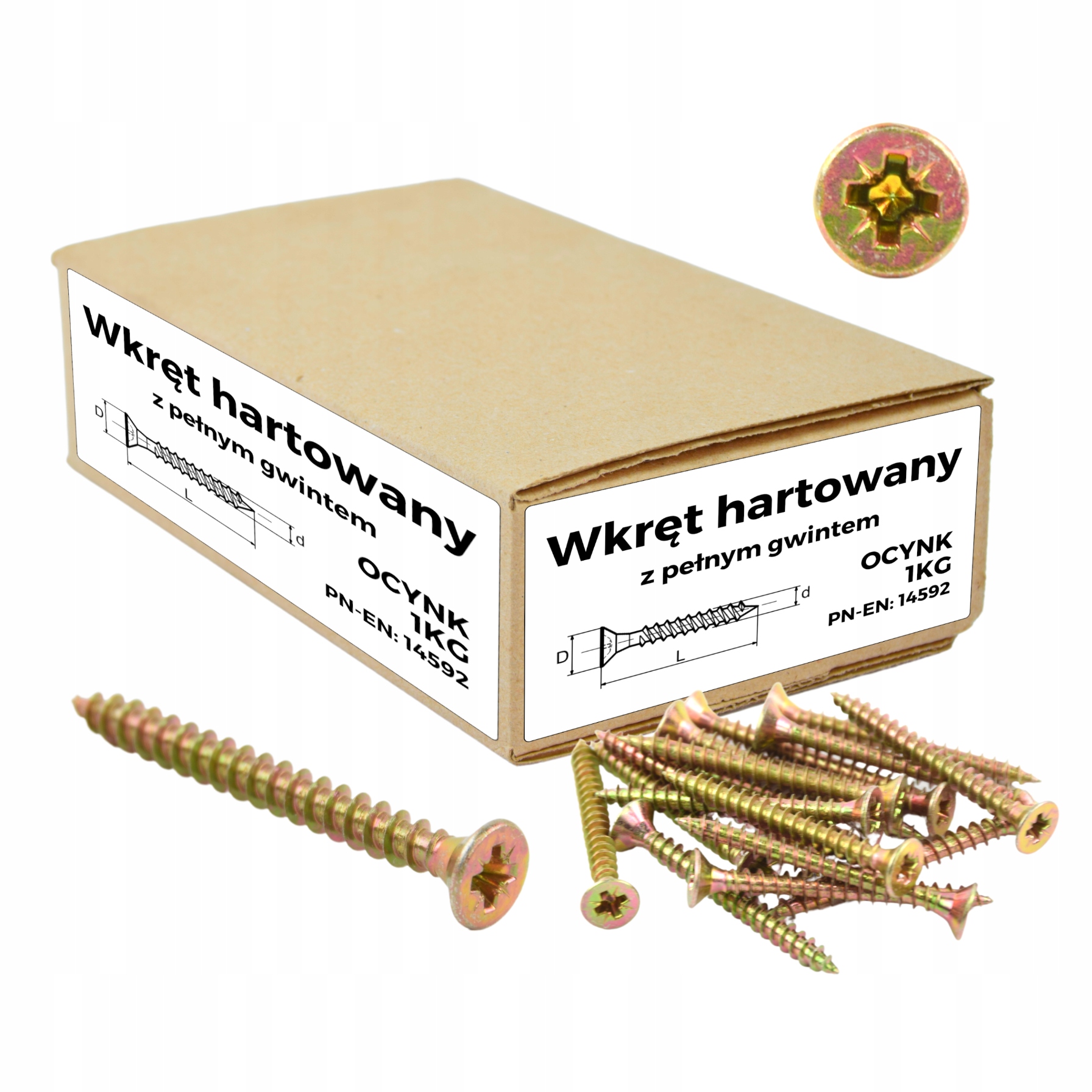 WKRĘT HARTOWANY DO DREWNA 4.0X50 OCYNK 1kg. • Cena, Opinie • Gwoździe ...