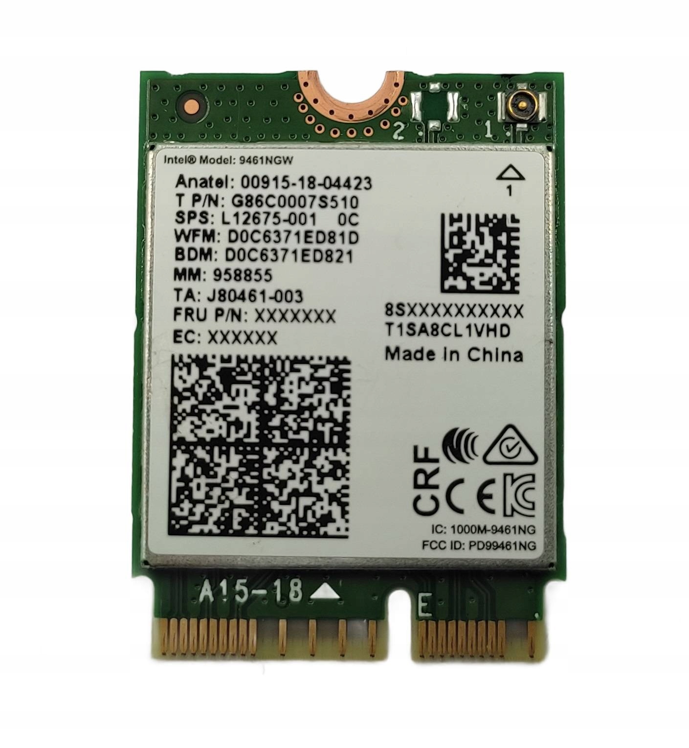 KARTA SIECIOWA WIFI INTEL 9461NGW 433Mbps • Cena, Opinie - Allegro