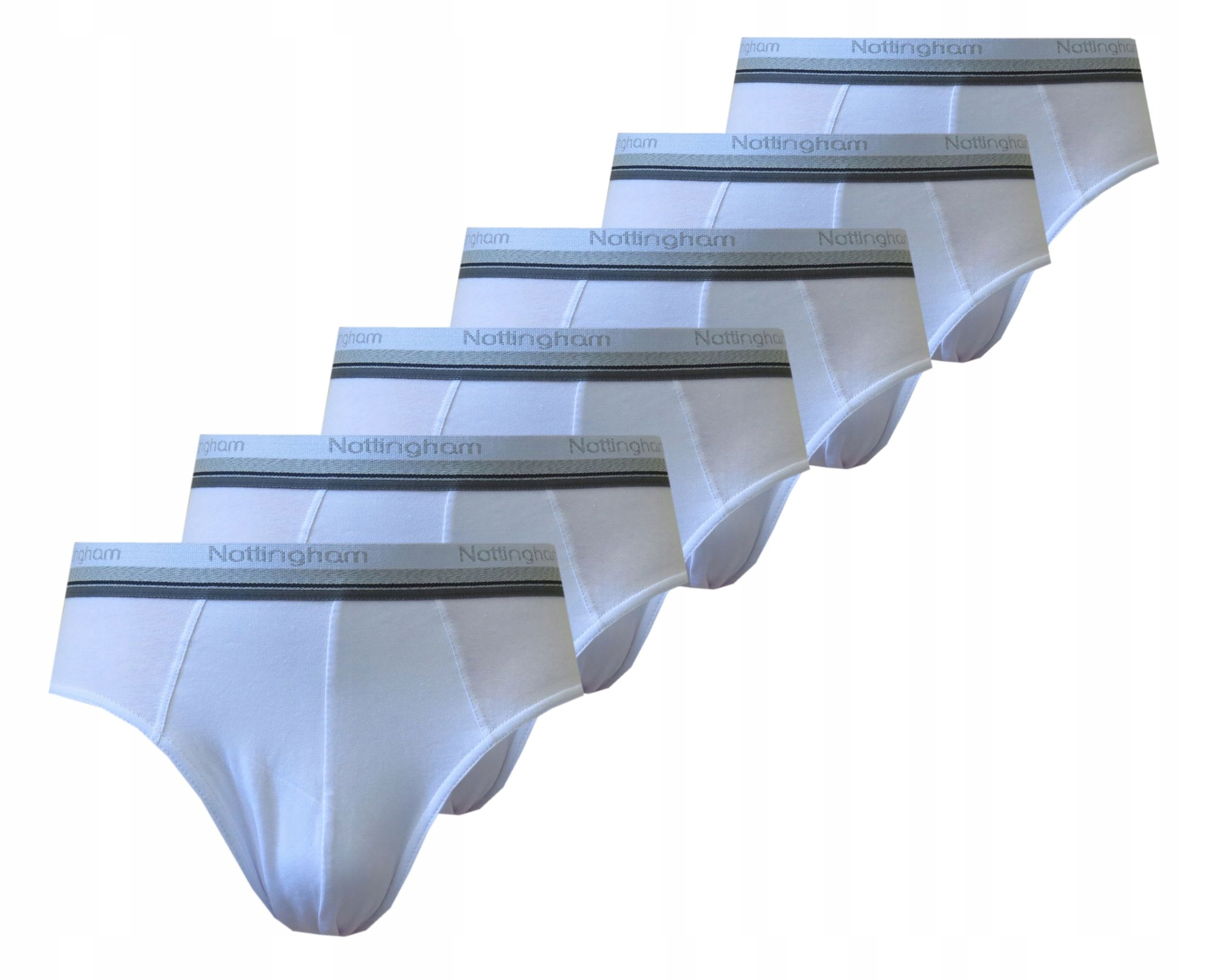 6szt Slipy męskie Nottingham bawełna białe BOX L (8031449309210) • Cena ...