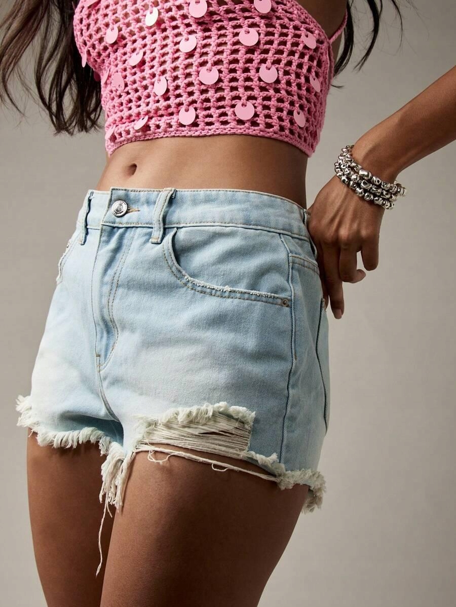 Missguided spodenki damskie jeansowe krótkie bawełna rozmiar S • Cena ...