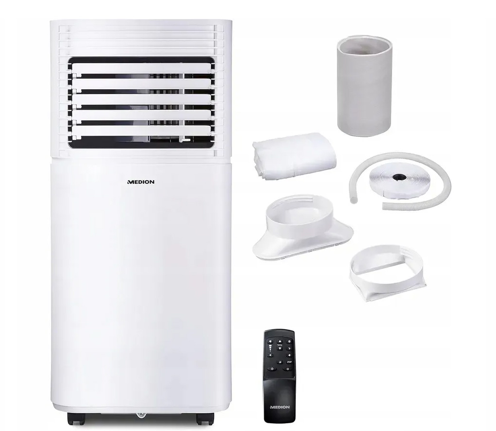 NIEMIECKI KLIMATYZATOR PRZENOŚNY MEDION 3w1 7000BTU WiFi APLIKACJA ...