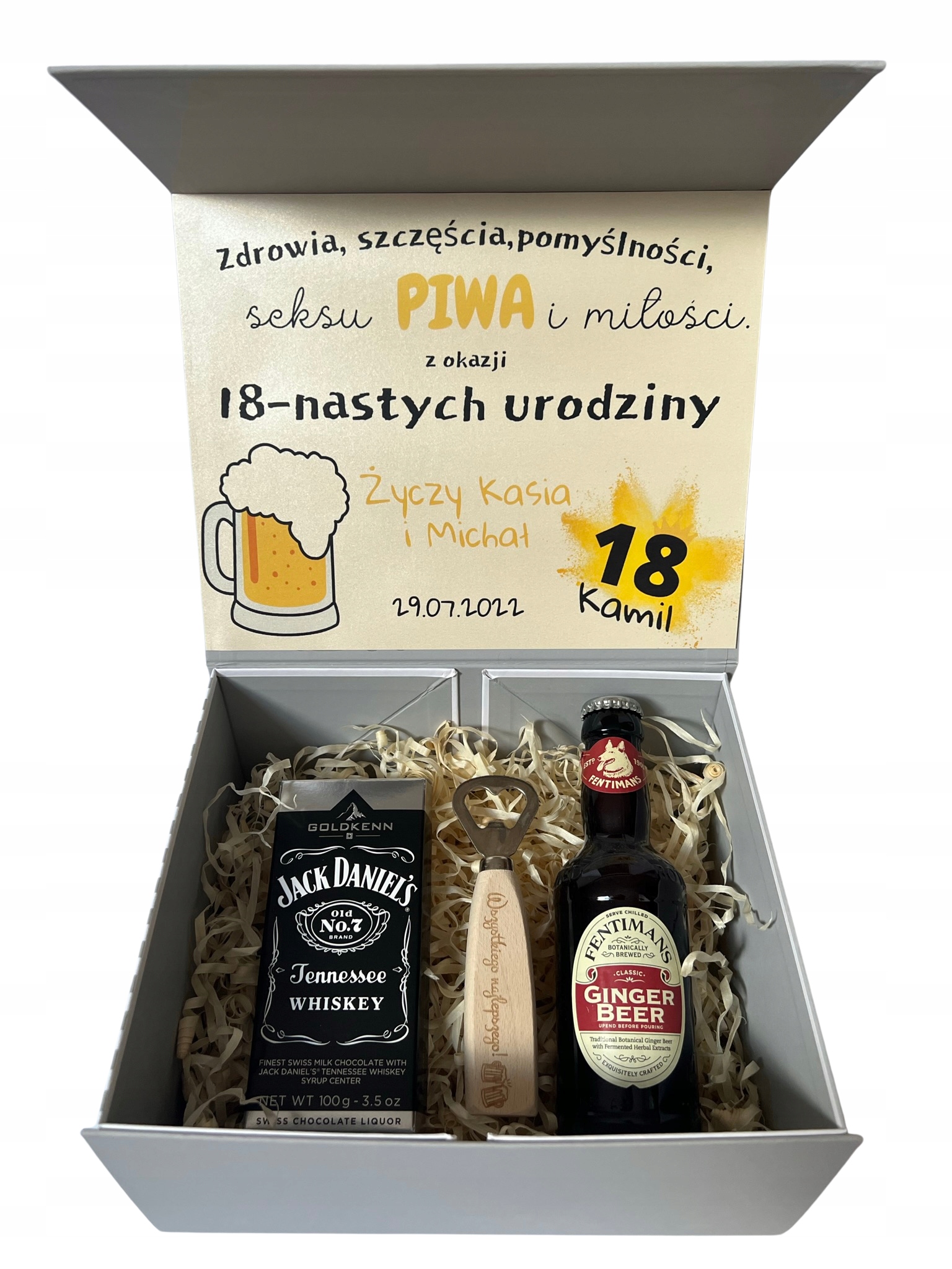 Pudełko BOX prezent 18-naste urodziny dla chłopaka 12771660282 - Allegro.pl