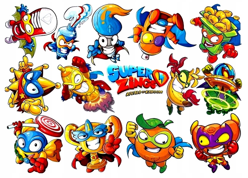 OPŁATEK NA TORT SUPER ZINGS POSTACIE 13445632608 - Allegro.pl