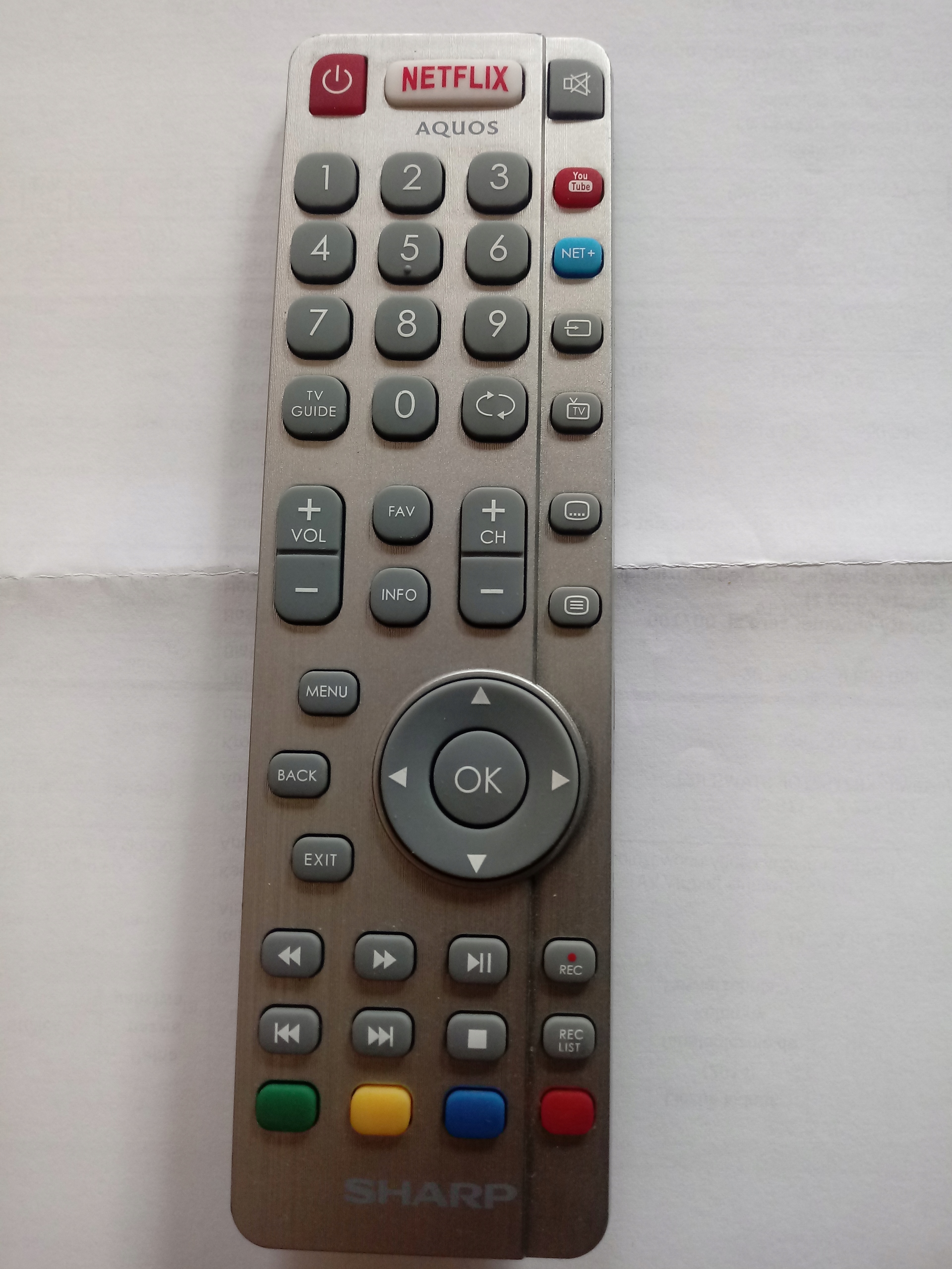 Pilot TV Sharp Aquos LC-55CUF8462KS LC-55CUF8472ES - Sklep, Opinie ...