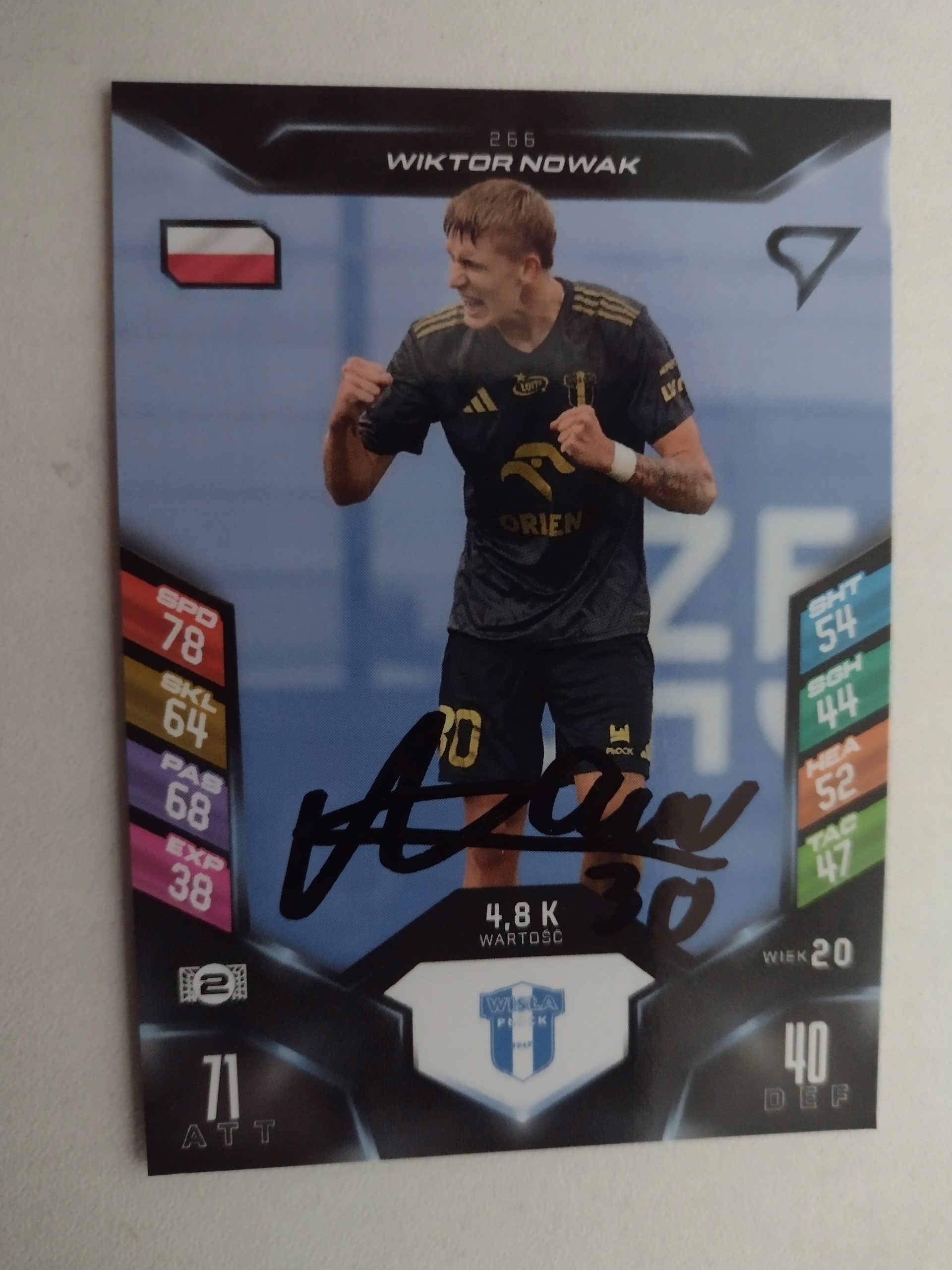 Karta Sportzoo Duel autograf Wisła Płock sezon 2025/26 Wiktor Nowak ...