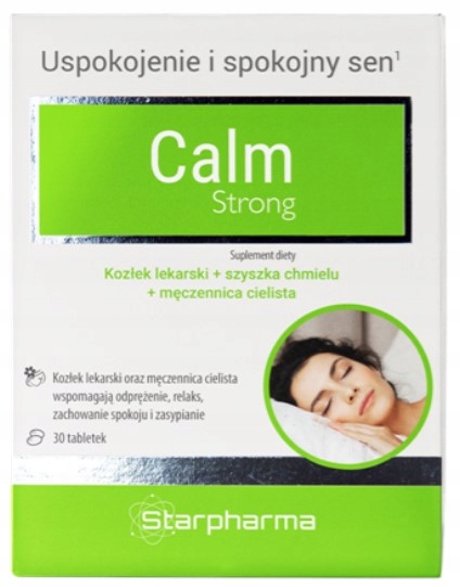 Starpharma Calm Strong, 30 tabletek (5902989930413) • Cena, Opinie • Pamięć, układ nerwowy ...