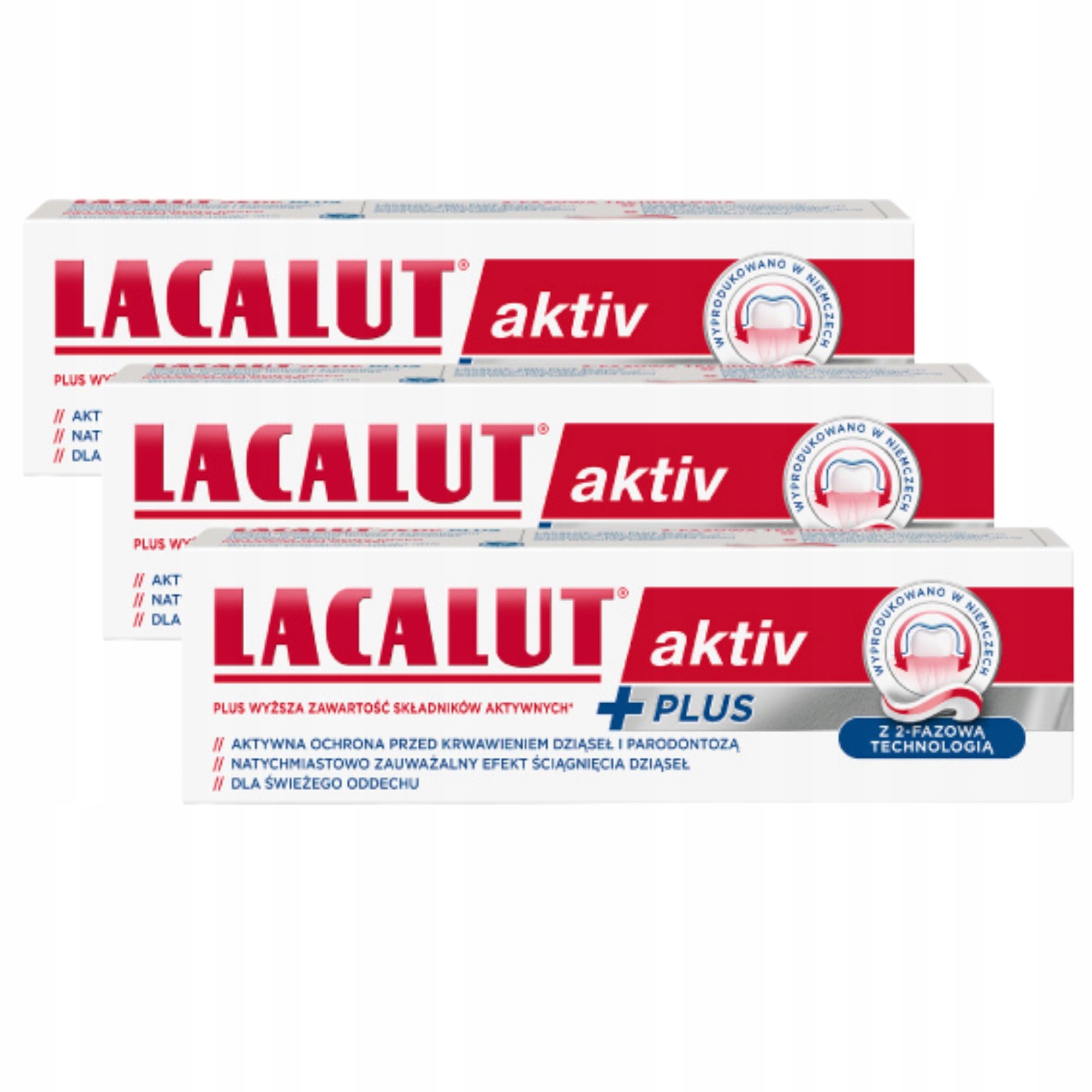 Lacalut Aktiv Plus Pasta do zębów, 75 ml (0617721744214) • Cena, Opinie ...