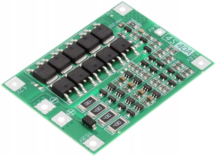 Moduł BMS 4s 40A Li-ion 18650 14,4V 16,8V Ładowarka Zabezpieczenie ...