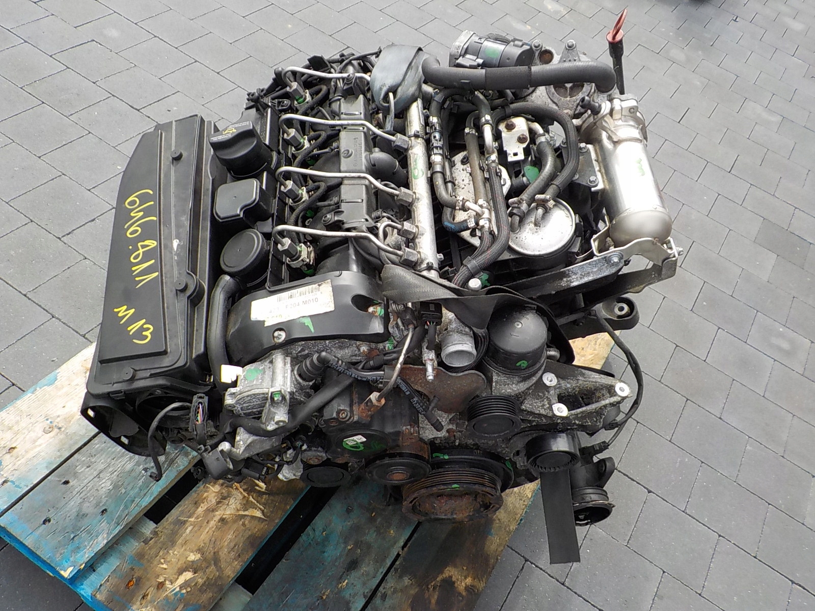 MERCEDES W204 2.2 CDI 646.811 646811 SILNIK KOMPLETNY za 4200.00PLN z ...