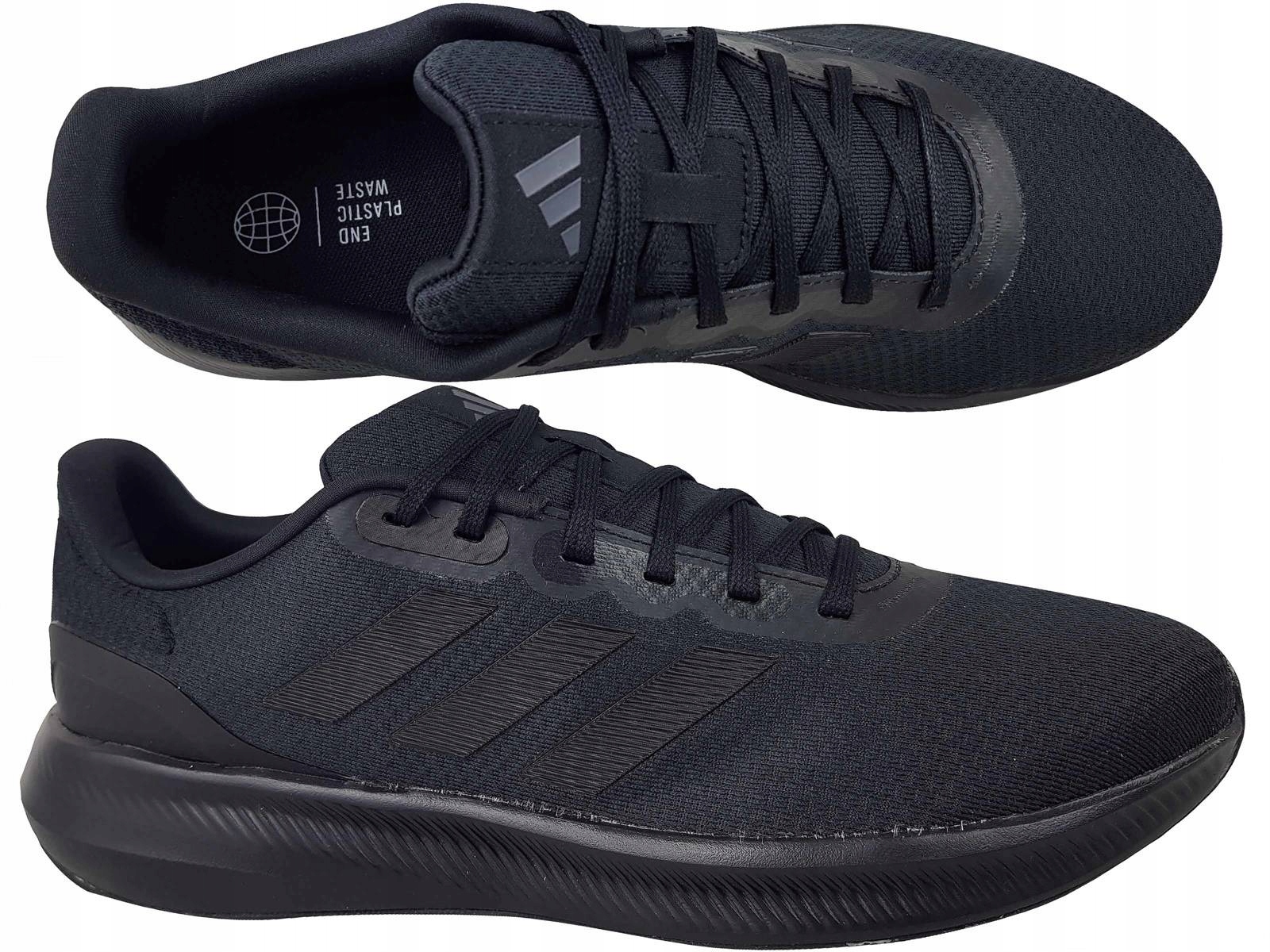 ADIDAS RUNFALCON 3.0 HP7544 SPORTOWE BUTY MĘSKIE CZARNE DO BIEGANIA ...