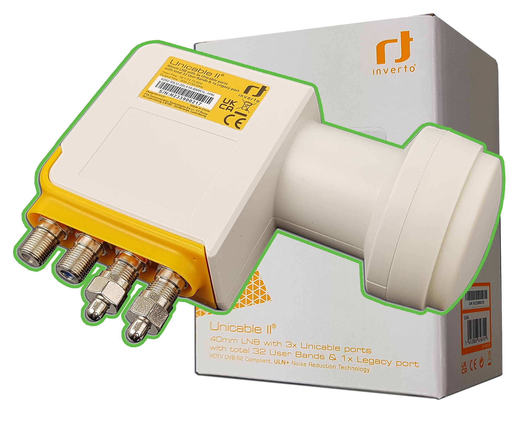 Konwerter Inverto 3xUnicable II LNB PN-1L1BMR410-L-32IDLU 32 ...