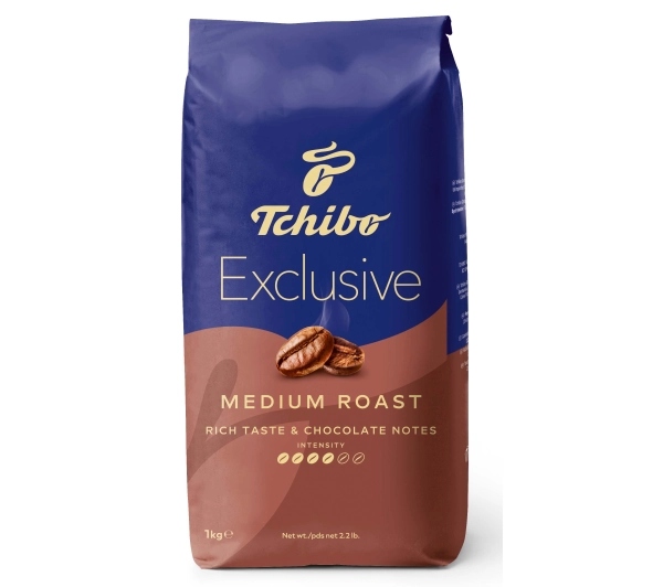 Kawa ziarnista mieszana Tchibo Exclusive Medium Roast 1000 g (4061445212690) • Cena, Opinie ...