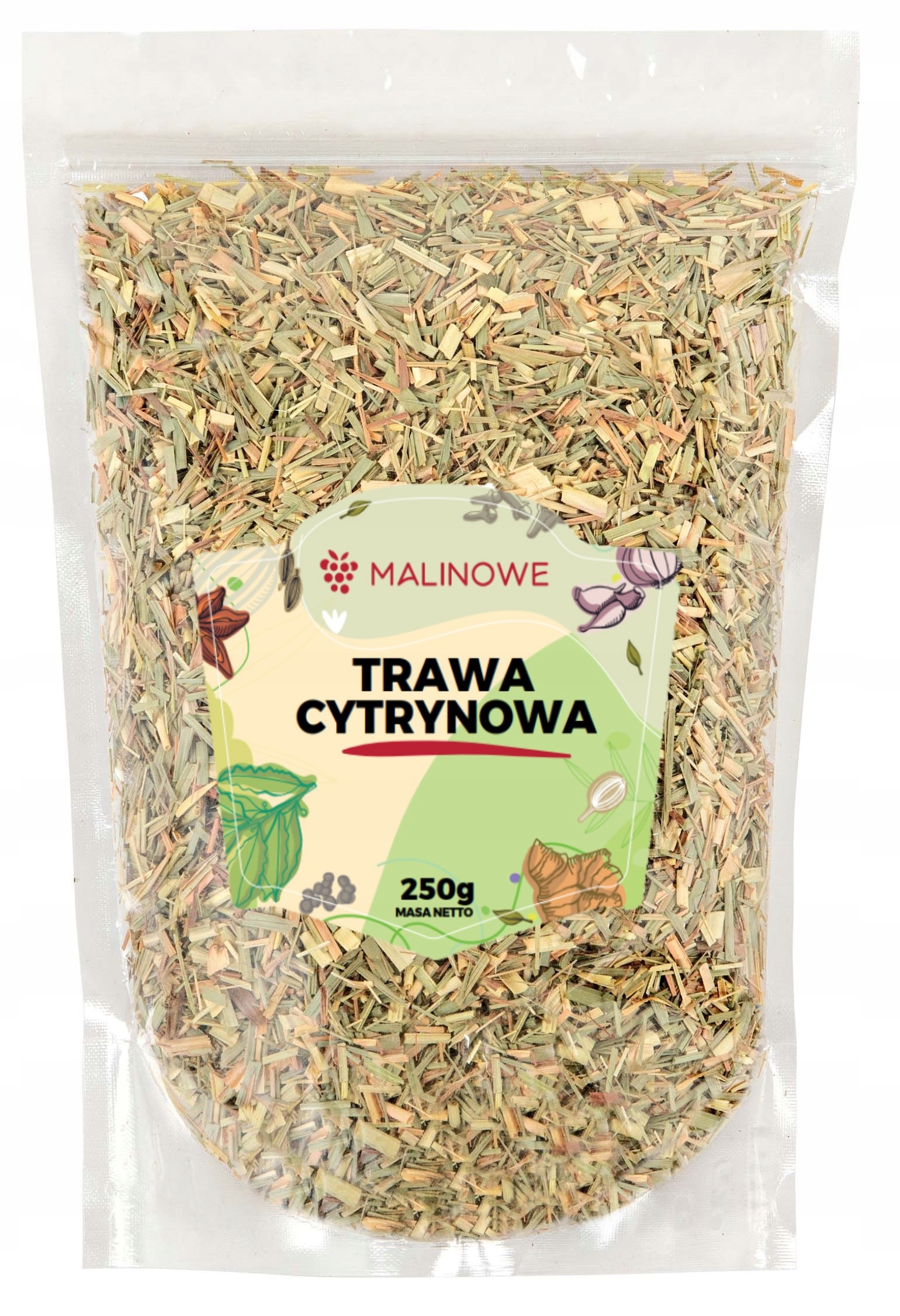 TRAWA CYTRYNOWA CIĘTA SUSZONA 250g ŚWIEŻA NATURALNA DOSKONAŁA ...