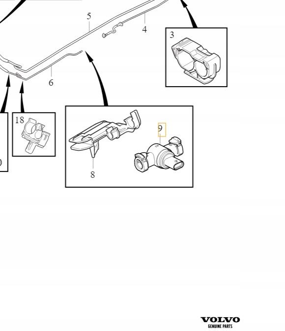 VOLVO S90 V90 XC90 II czujnik cisnienia paliwa 323 32363464 za 598 zł z ...