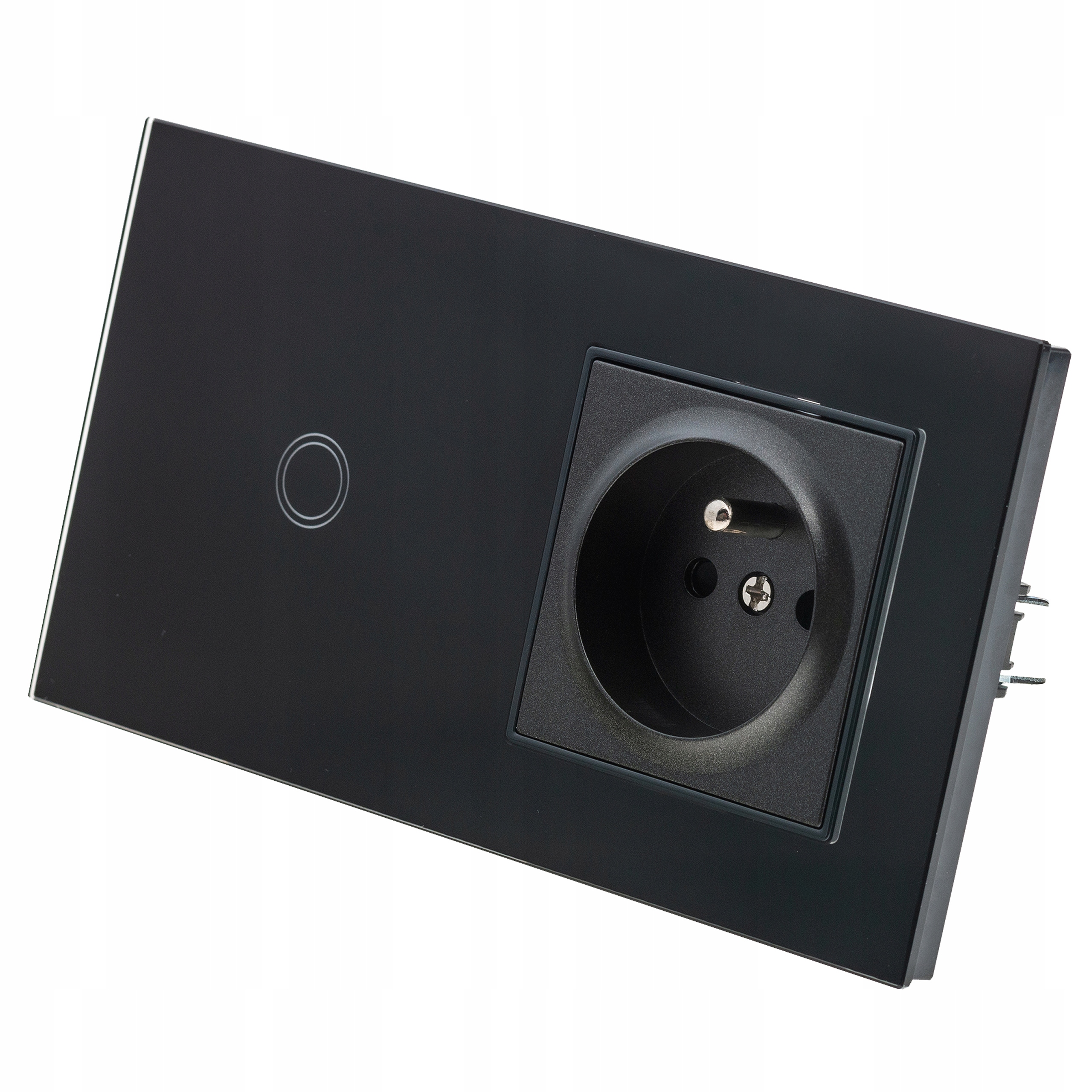 Wyłącznik pojedynczy Klasyczny APPIO czarny elektryczne gniazdko ...