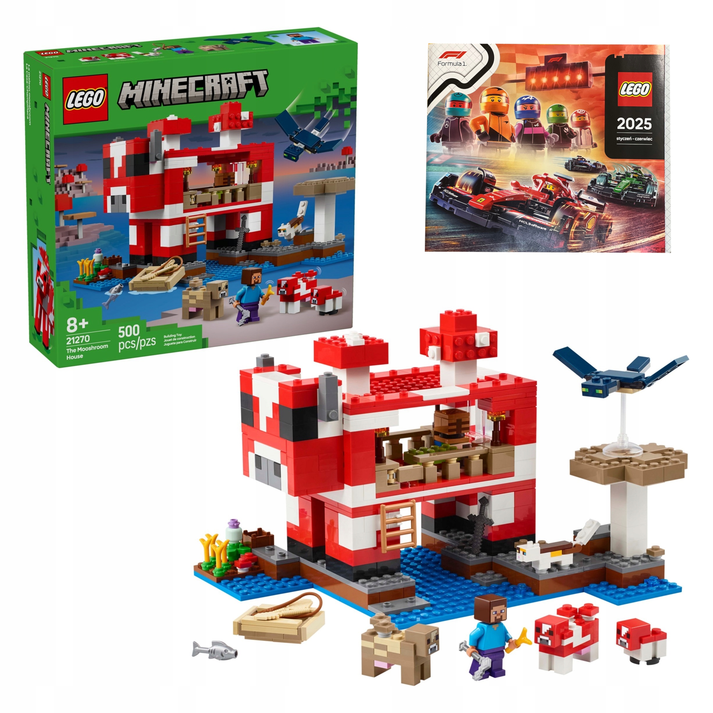 LEGO Minecraft 21270 Dom grzybowej krowy + katalog LEGO 2025 ...