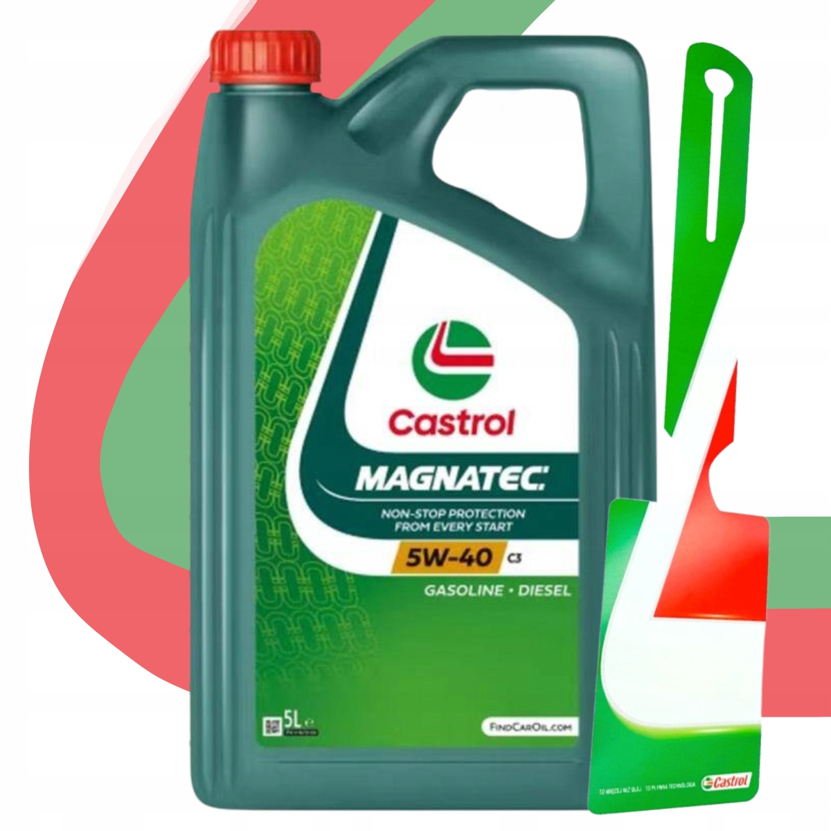 CASTROL MAGNATEC 5W40 C3 5L DO MERCEDESA BMW API SN SYNTETYCZNY ORYGINALNY za 167,59 zł z ...